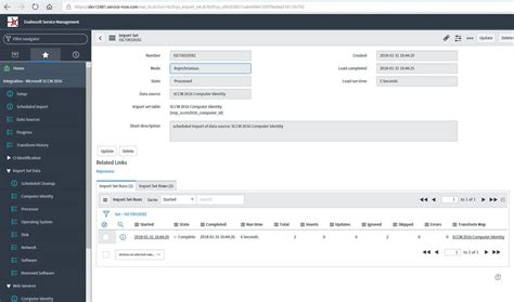 import custom sccm data in servicenow recast software