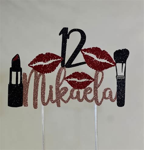 Makeup Cake Topper Makeup Artist Cake Topper Makeup Topper Makeup