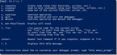 debug powershell with the debugger 4sysops