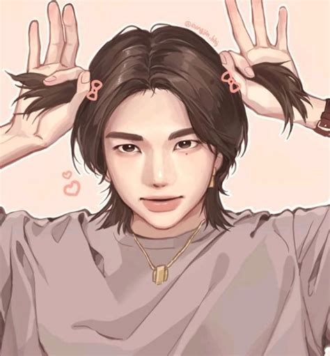 Cute Hyunjin Fan Art