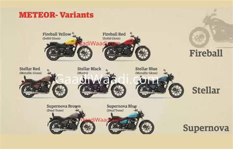 Royal Enfield Meteor Fireball Stellar And Supernova Key Differences