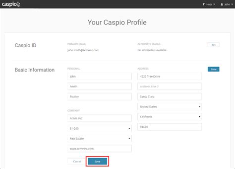 managing your caspio id caspio online help