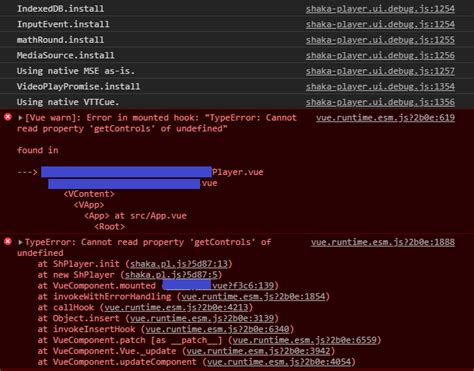 typeerror cannot read property getcontrols of undefined in init