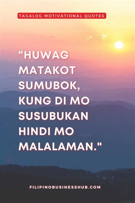 Tagalog Motivational Quotes Igniting Inspiration And Empowerment In