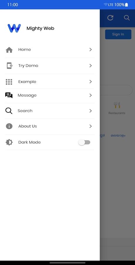 mightyweb webview web to app convertor flutter admin panel by