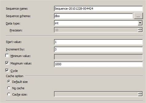 sequence in sql server 2012 sql server performance