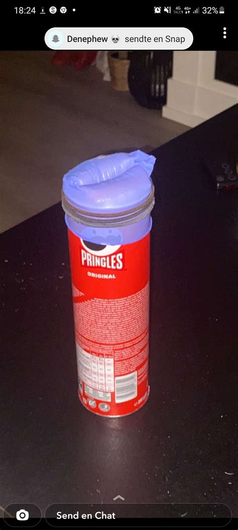 First Fleshlight Made Out Of A Pringle Can Sponges And A Glove R