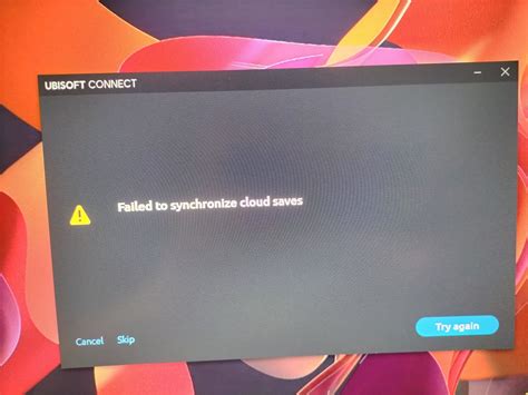 ubisoft connect far cry 5 failed to synchronize cloud saves hatası