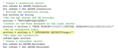 sql server integrated security sspi the select permission was