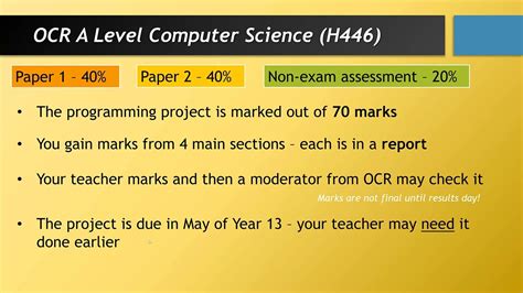 how do i complete the ocr a level computer science nea youtube