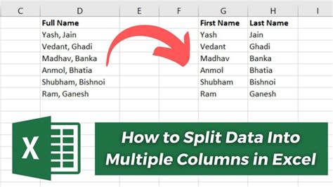 how to split data into multiple columns in microsoft excel