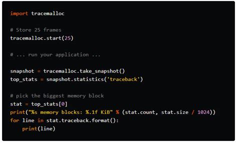 memory leak in python applications