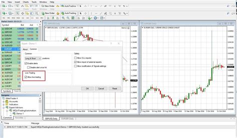 how to run expert advisor on chart in metatrader 4