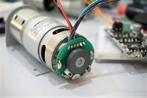 measuring dc motor rpm through built in hall sensor encoder tutorials