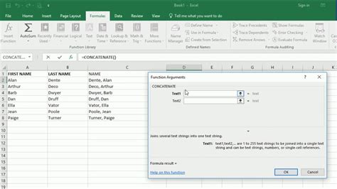 combine data in excel using concatenate youtube