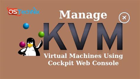 manage kvm virtual machines using cockpit web console