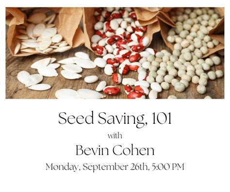 Seed Saving 101 St Ignace Public Library