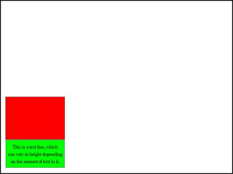 html align div container to bottom of page with variable height