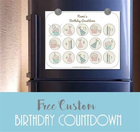 free printable birthday countdown customize online