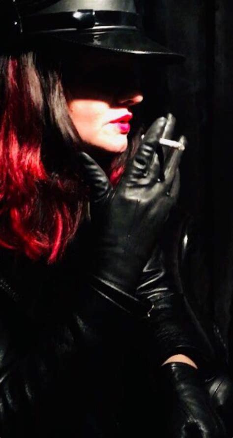 Pin On Leather Smoking Ladies