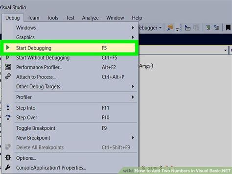 how to add two numbers in visual basic 9 steps