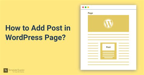 how to add post in a wordpress page