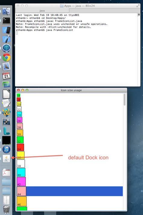 java sizes of frame icons used in swing stack overflow