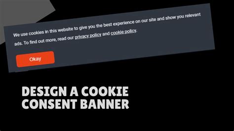 Create A Cookie Consent Banner For Your Website Youtube