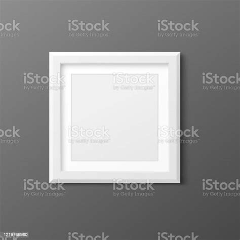 Persegi Bingkai Gambar Kosong Template Ilustrasi Vektor Realistis