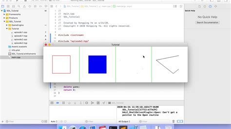 sdl2 on xcode ep 2 draw simple geometric objects youtube