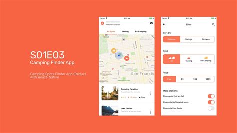 s01e03 camping spots finder app redux implementation