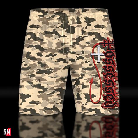 Possessed Big Logo Desert Camo Shorts Rock Mark Merch Europe