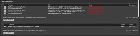 ios provisioning certificate for unreal engine works on one computer