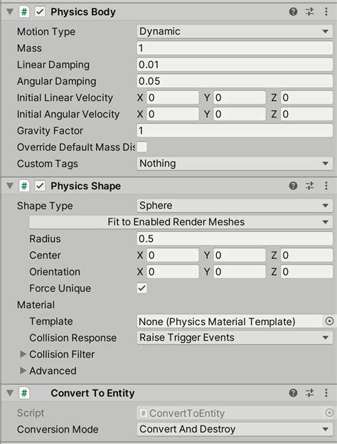unity physics material 306486 unity physics material 2d missing