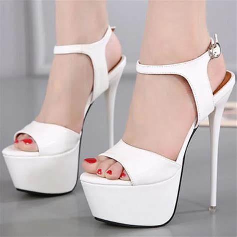 Feiyitu 16cm Fashion Summer Women High Heels Sandals Sexy Stripper
