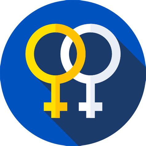 Icono De Lesbianas Flat Circular Flat