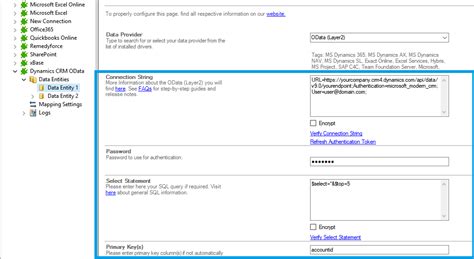 how to connect microsoft dynamics crm with sharepoint using odata
