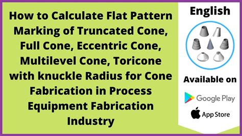 how to calculate flat pattern marking of truncated cone eccentric cone