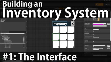 building an inventory system 1 the interface unreal engine 4 youtube