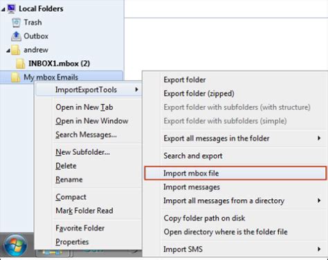 mozilla thunderbird viewer to open view and read mbox file