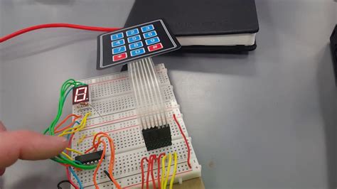 matrix keypad with 7 segment display youtube