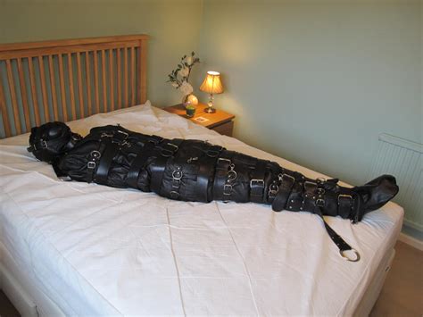 Alais First Time In The Leather Bondage Sack By Britbastard On Deviantart