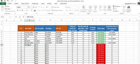tổng hợp mẫu file excel quản lý bán hàng đơn giản chính xác