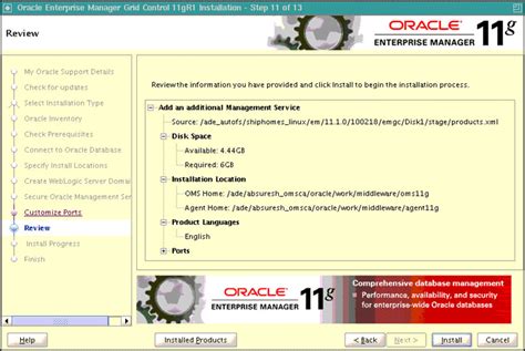 adding additional oracle management service