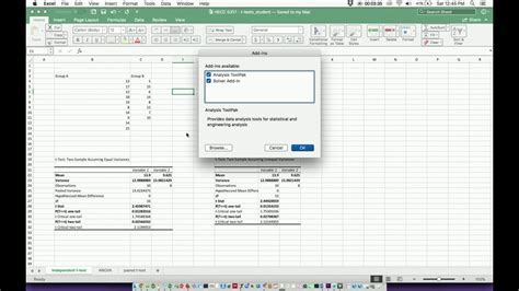 how to download the data analysis toolpak for mac onwebrenew