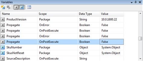 sql server ssis prevent warnings from propagating