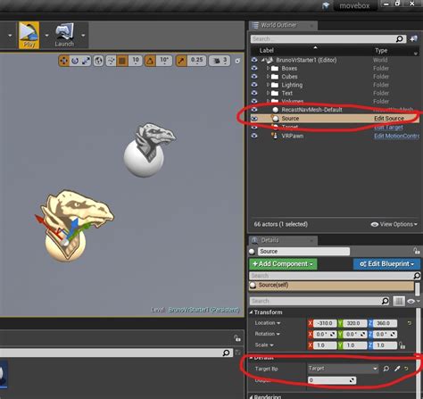 send variable between 2 blueprints in unreal space place