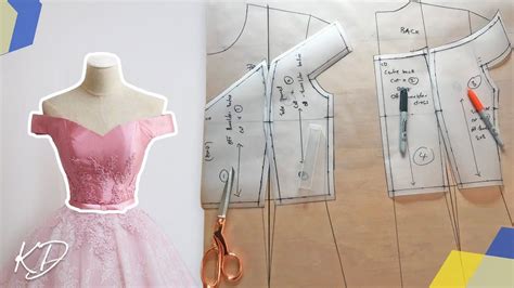 off shoulder bodice pattern tutorial kim dave dress patterns diy
