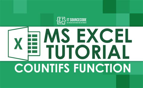 how to use the countifs function in excel in simple way