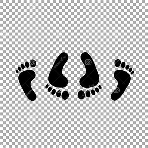 Black Silhouette Of Feet Of Couple Having Sex Sign Simple Icon Stock